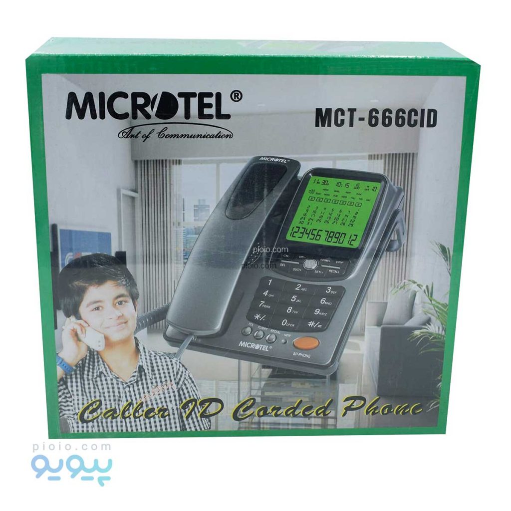 مشخصات و خرید تلفن رومیزی میکروتل مدل MCT-666CID | فروشگاه اینترنتی پیویو