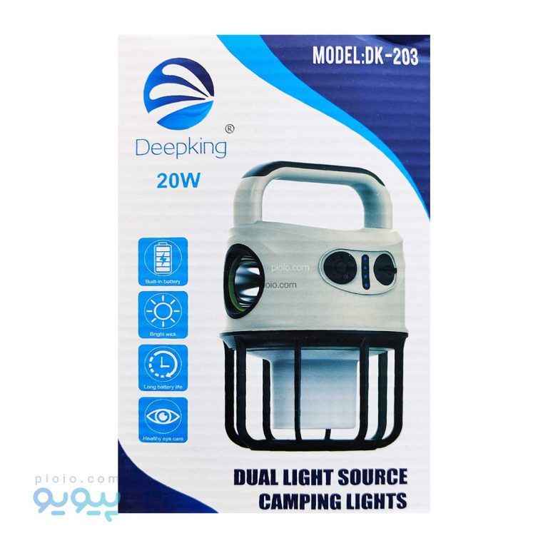 چراغ قوه فانوسی شارژی مدل Deepking DK-203 تک و عمده | فروشگاه اینترنتی پیویو